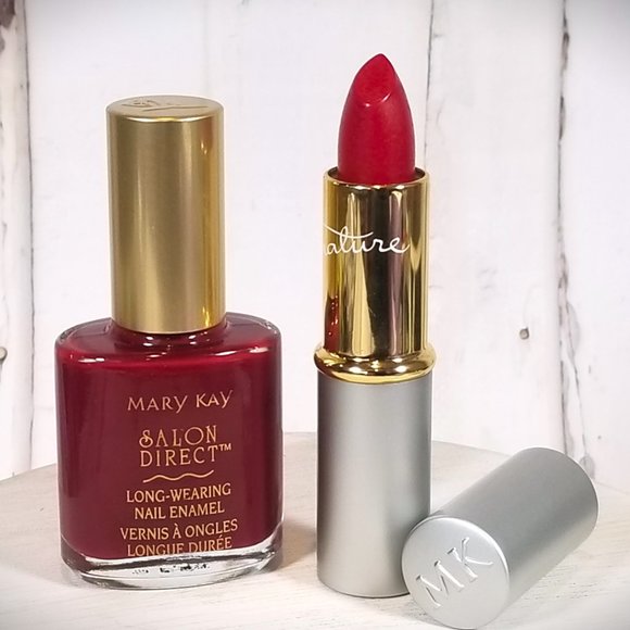 Mary Kay | Makeup | Mary Kay New Old Stock Lip And Nail Bundle Red ...